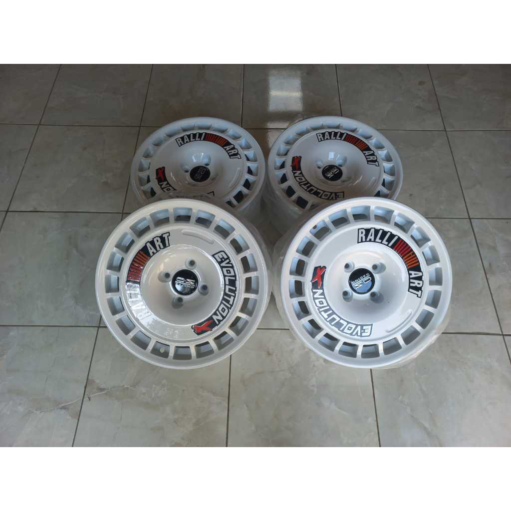 Jual Velg OZ Rally R15 Hol 4 x100 Warna Putih | Shopee Indonesia