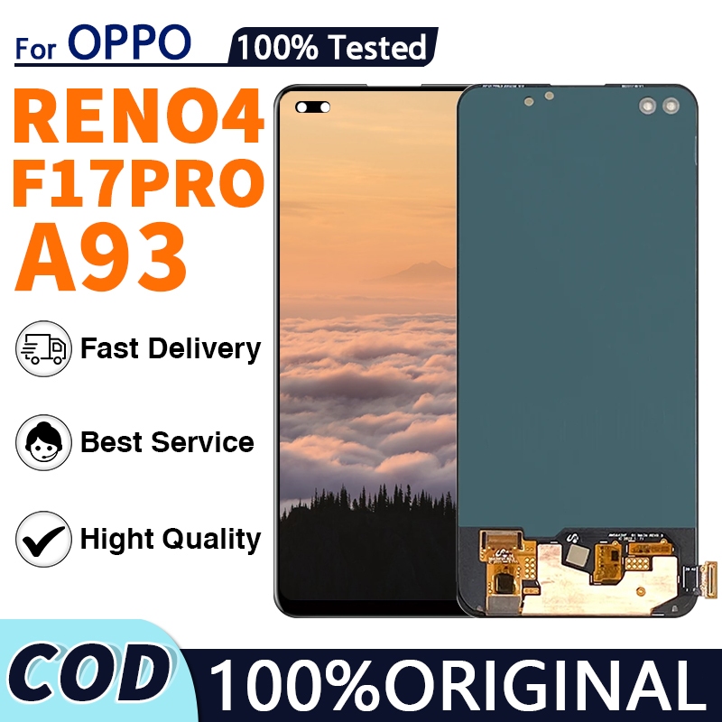 Jual 【ORIGINAL 100%】LCD for OPPO RENO4-4G/5G F17PRO A93-4G FULL SET TOUCHSCREEN ORI HD ORIGINAL ...