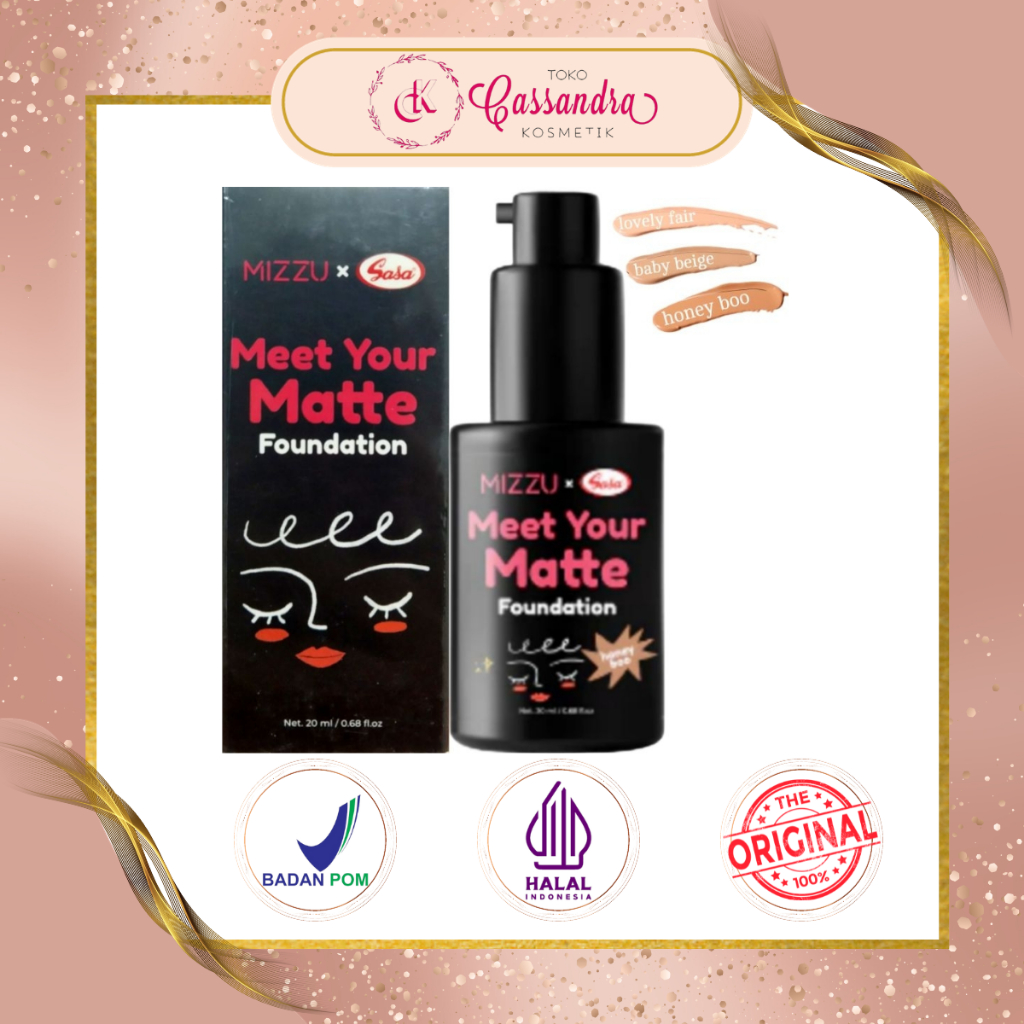 Jual MIZZU X SASA MEET YOUR MATTE FOUNDATION 20ML | Shopee Indonesia