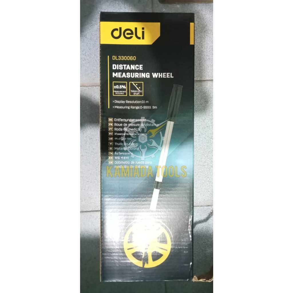 Jual Meteran Jalan/Meteran Roda DELI/Distance Measuring Wheel DELI ...