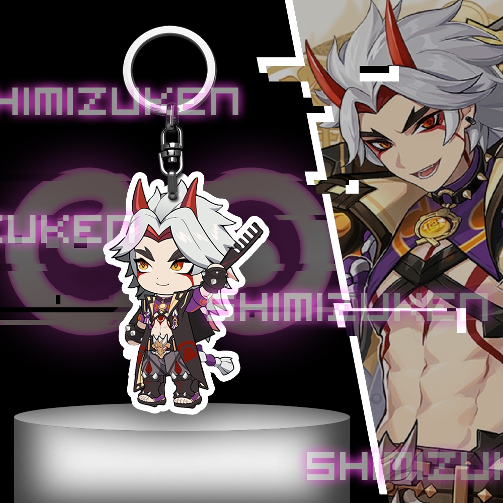 Jual Gantungan Kunci Anime Genshin Impact Arataki Itto - Ganci Akrilik ...