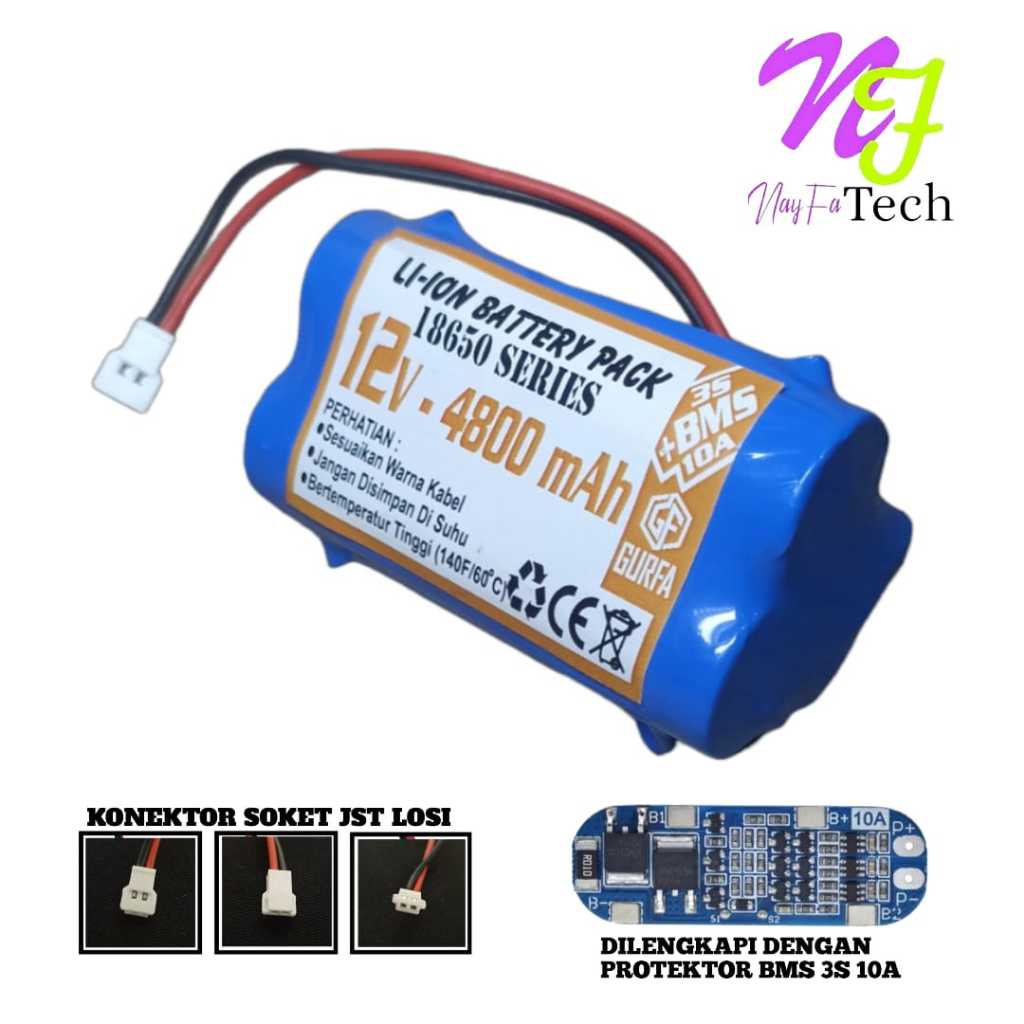 Jual Baterai Speaker dan Perangkat Elektronik Lainnya 3X 18650 3600mAh ...