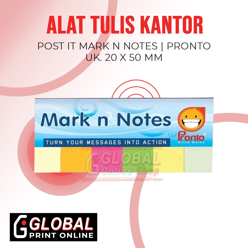 Jual Global Print Shop Online - Post-It/Memo Pronto Mark & Note - Mix T ...
