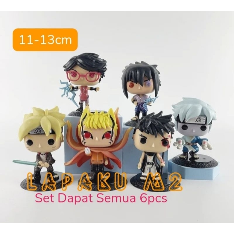 Jual Action Figure Naruto FUNKO POP/Naruto Boruto Sasuke Kawaki Sarada ...