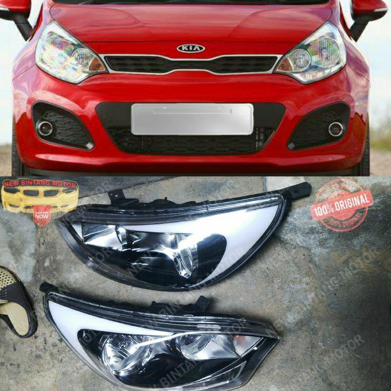 Jual Headlamp kia rio 2012 2017 original | Shopee Indonesia