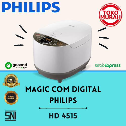 Jual Magic Com/Rice Cooker/Penanak Nasi Digital PHILIPS HD 4515 1,8 L | Shopee Indonesia