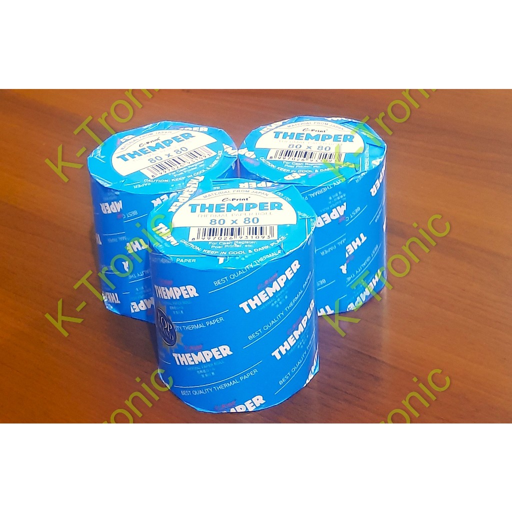 Jual Kertas Kasir / Thermal Paper Roll 80x80 Merk e-Print | Shopee ...