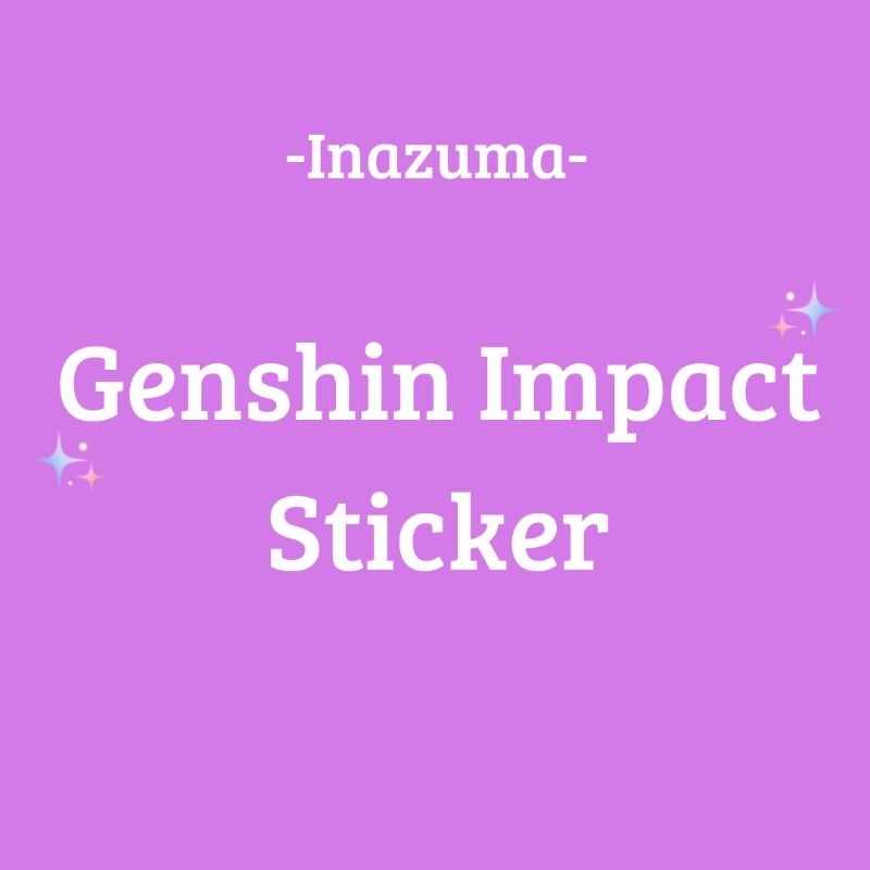 Jual Sticker Genshin Impact (30 - 40 PCS) - Region Inazuma | Shopee ...