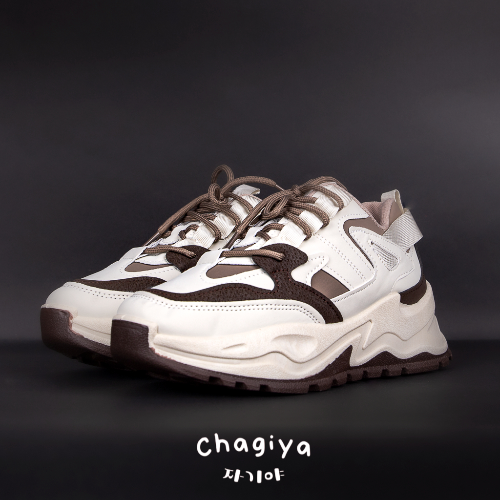 Jual Sepatu Sneakers Chagiya SEULGI Wanita Sport Kulit Premium | Shopee ...