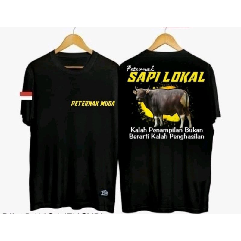 Jual KAOS PETERNAK SAPI LOKAL INDONESIA | Shopee Indonesia