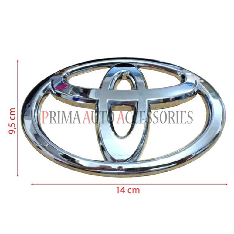 Jual Emblem Logo Mobil TOYOTA CHROME 14 cm | Shopee Indonesia