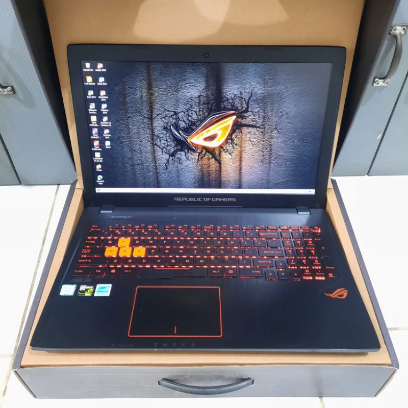 Jual Laptop Asus ROG Strik ( Republic Of Gamers ) GL553VW Core i7-6700HQ Ram 12 GB / 256Gb SSD+ ...