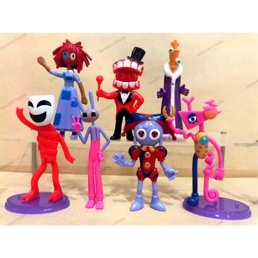 Jual Action Figure The Amazing Digital Circus Set isi 7 | Shopee Indonesia