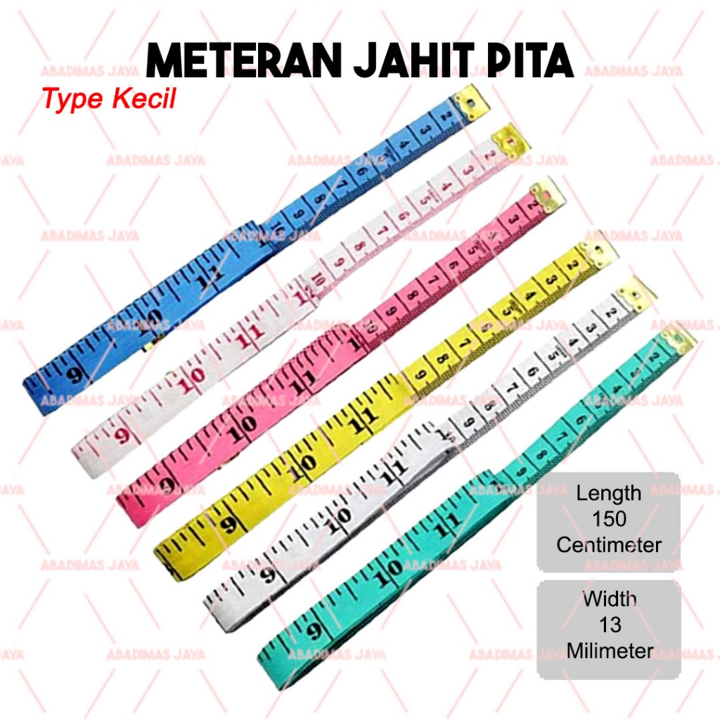 Jual Meteran kain - meteran baju - meteran jahit pita-Type Kecil ...