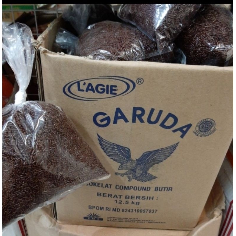 Jual Meses garuda cokelat enak dan tidak pahit compound butir kiloan ...