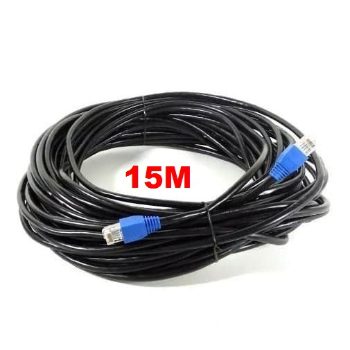 Jual Kabel Lan 15 Meter Hitam FTP Cat5E Siap Pakai | Shopee Indonesia
