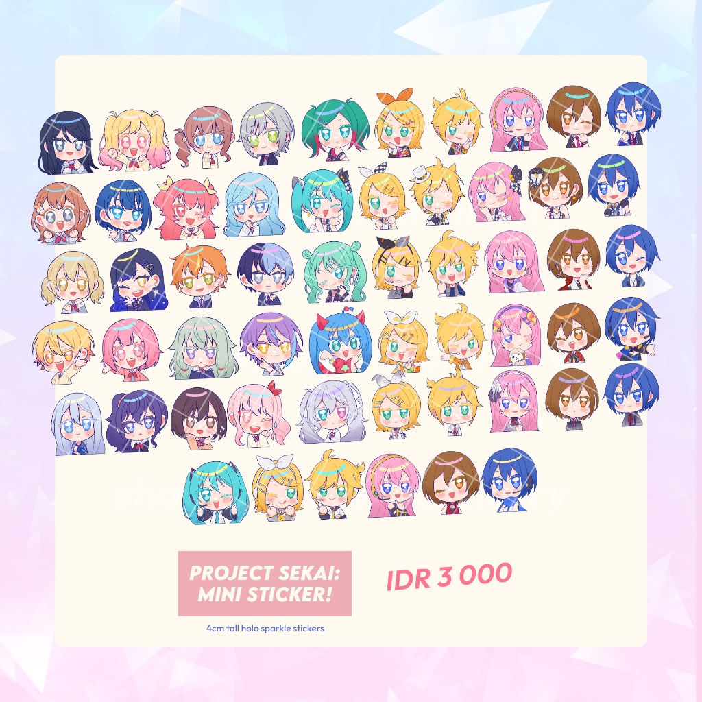 Jual Project Sekai Fanmerch - Mini Stickers | Shopee Indonesia