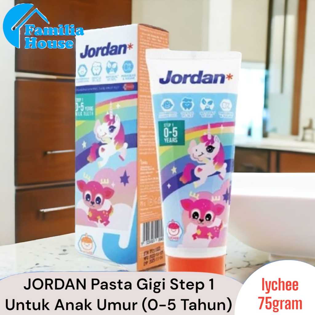 Jual Jordan Milk Teeth Toothpaste Step 1 Lychee (0~5 Years) | Pasta ...
