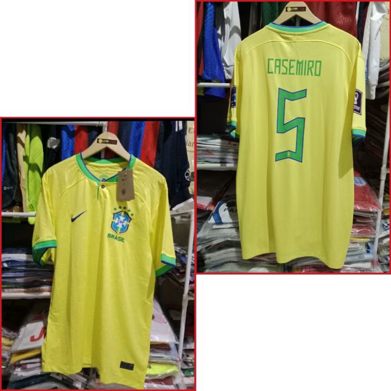 Jual jersey brazil home 2022/2023 | Shopee Indonesia