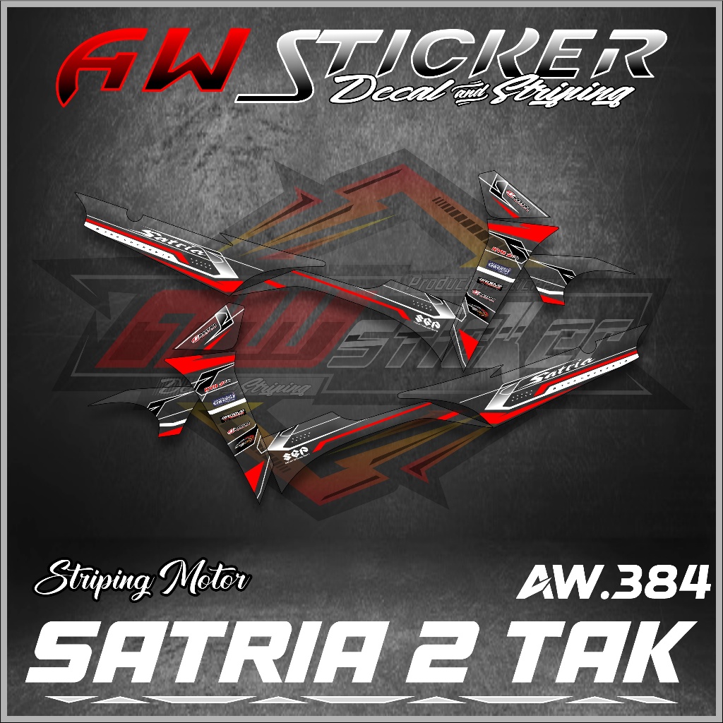 Jual Striping Transparan Satria 2 tak / Satria Lumba Sticker Satria ...