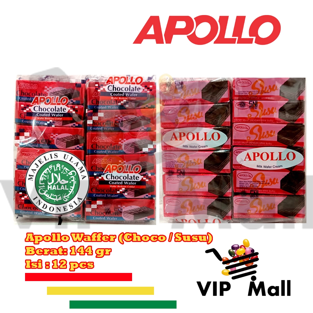 Jual Apollo Wafer 144Gr (12Pcs). | Shopee Indonesia