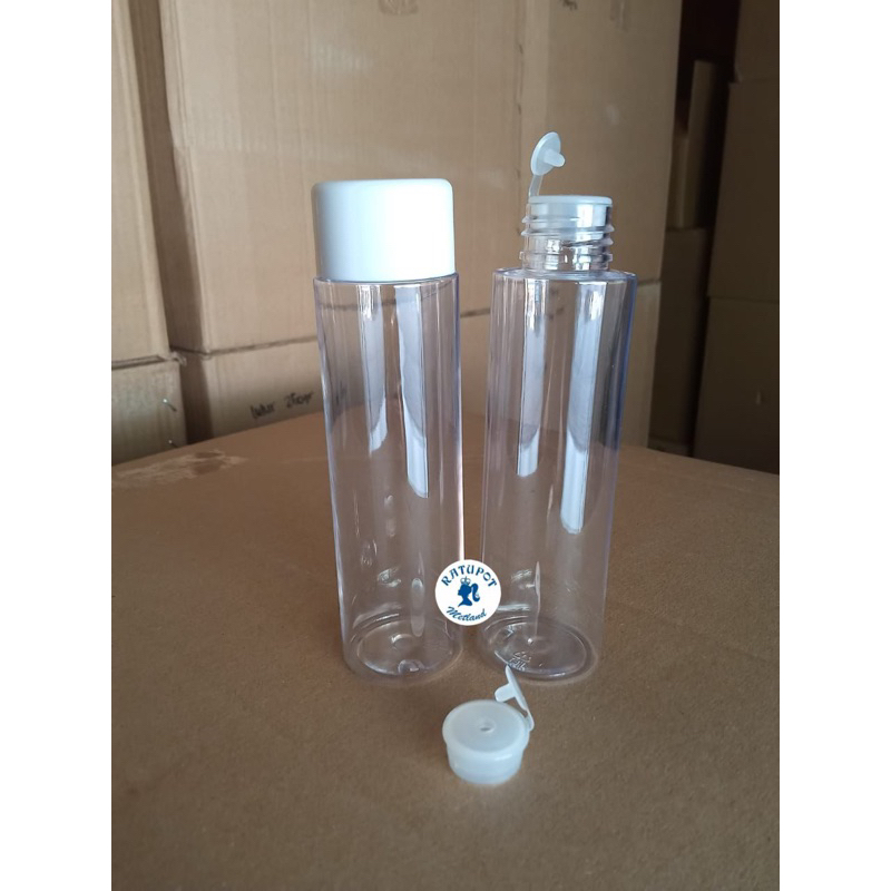 Jual botol 100 ml plastik NONO klem rapat anti tumpah ulir putih ...