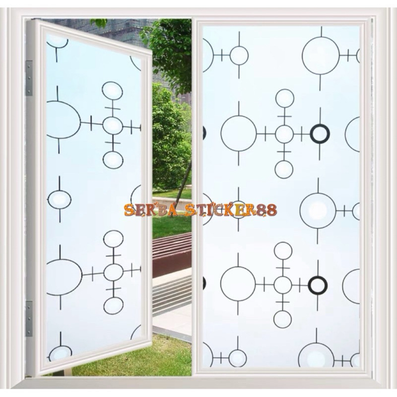 Jual Sticker Kaca Jendela Stiker Kaca Bermotif L122Cm x P25cm | Shopee ...