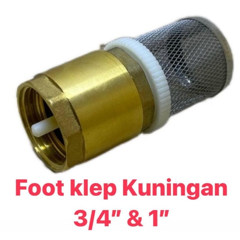 Jual foot klep kuningan 1inch | Shopee Indonesia