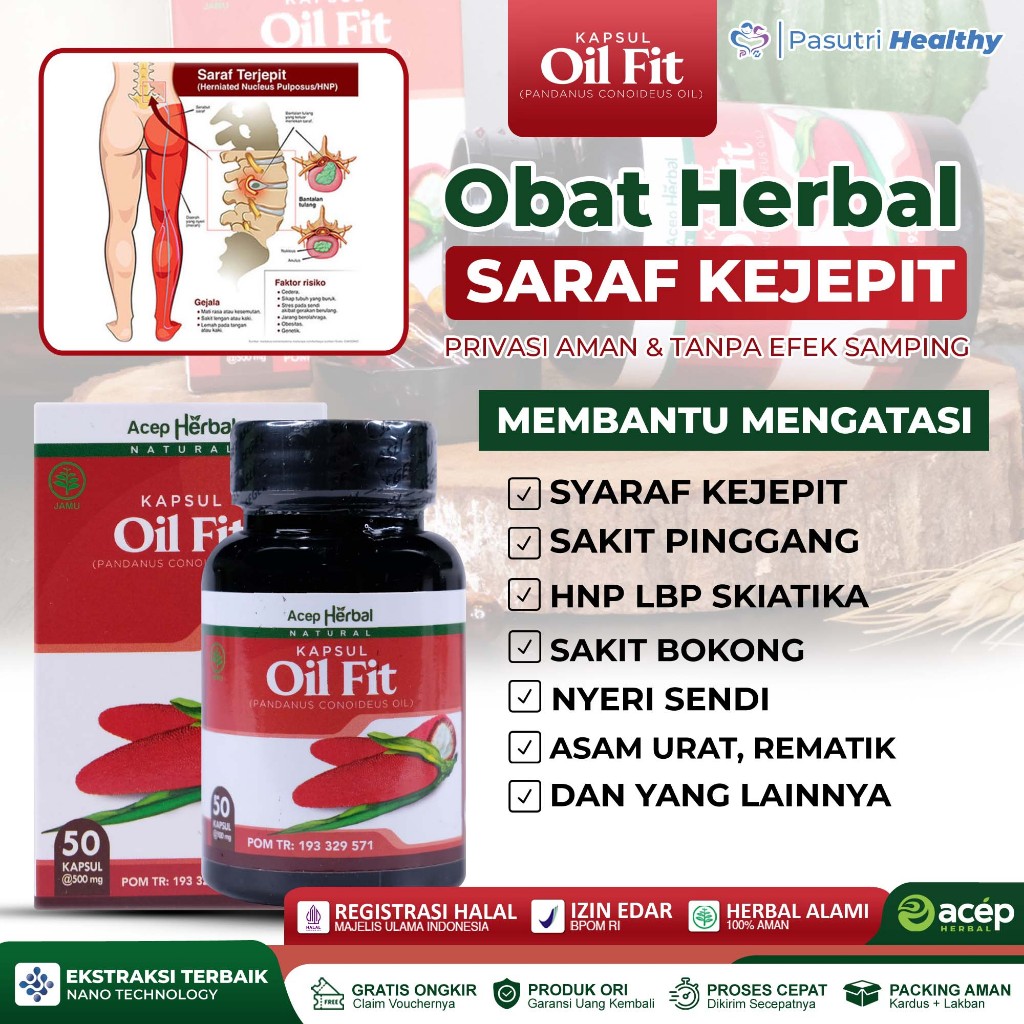 Jual Obat Saraf Kejepit Sakit Pinggang Syaraf Terjepit Sakit Bokong ...