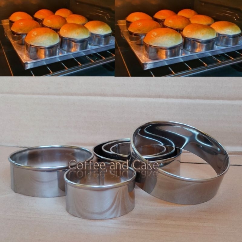 Jual cetakan roti burger #ring cutter #ring roti burger stainless steel ...