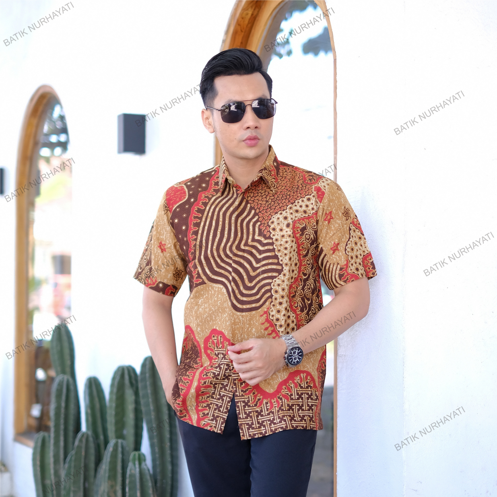 Jual BATIK PRIA KEMEJA BATIK PRIA BATIK MODERN ATASAN BATIK BAJU BATIK ...