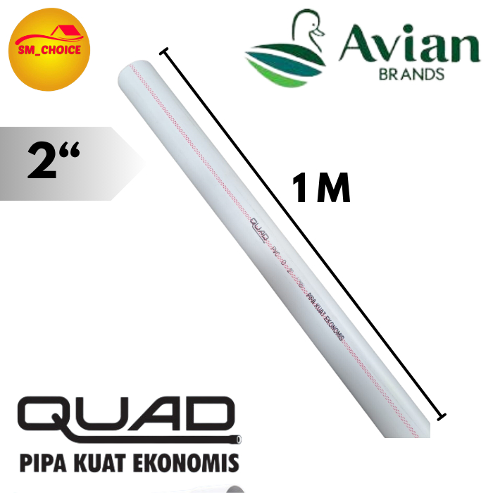 Jual PRALON 2 in D METERAN QUAD PIPA METERAN 2 D PIPA POTONGAN 2" D | Shopee Indonesia