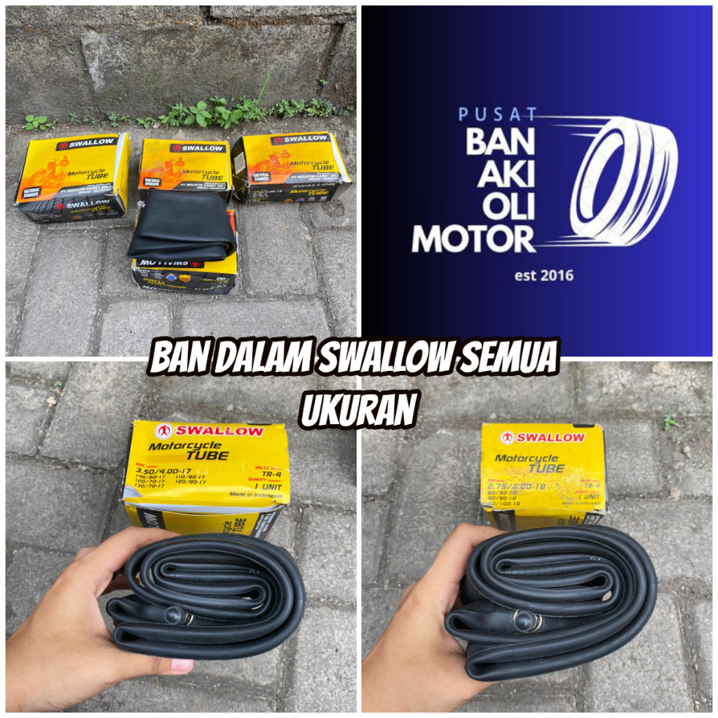 Jual BAN DALAM MOTOR SEMUA UKURAN MERK SWALLOW || BAN DALAM SWALLOW ...