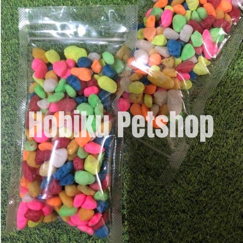 Jual Batu Warna Warni/ Batu Taiwan Hiasan Aquascape Aquarium 500 gr ...