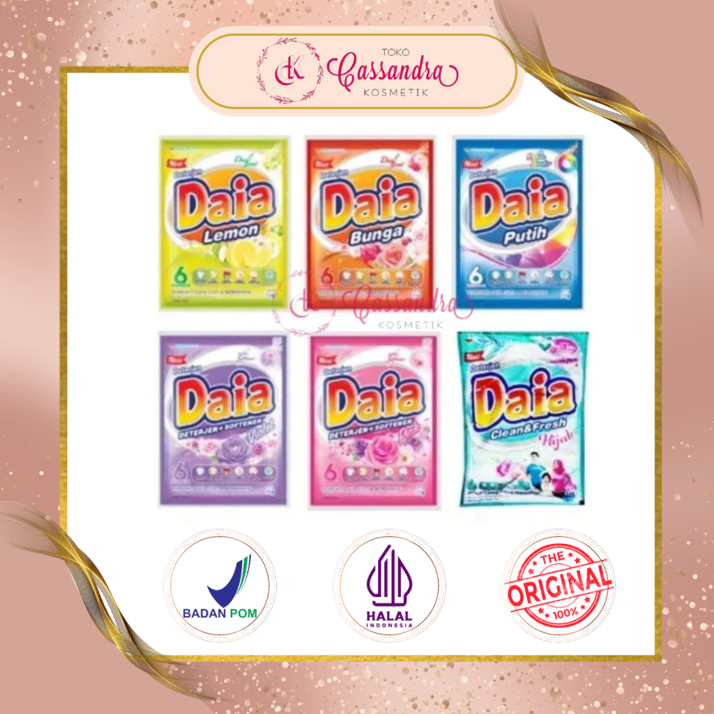 Jual DAIA DETERGENT POWDER SACHET 47GR | Shopee Indonesia