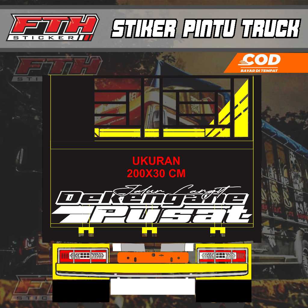 Jual stiker dekengane pusat stiker truck sticker pintu belakang truck ...