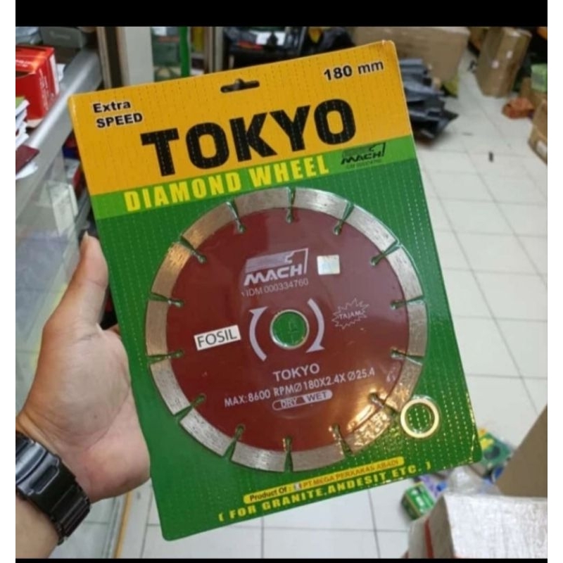 Jual Diamond wheel tokyo 7" -pisau potong beton 180mm | Shopee Indonesia