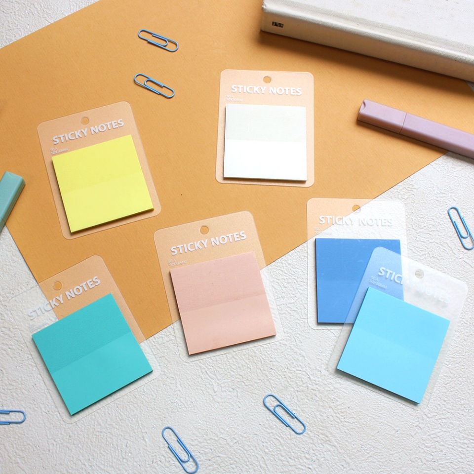 Jual PANMOMO A Colorful See-Through Transparent Sticky Notes / Memo ...