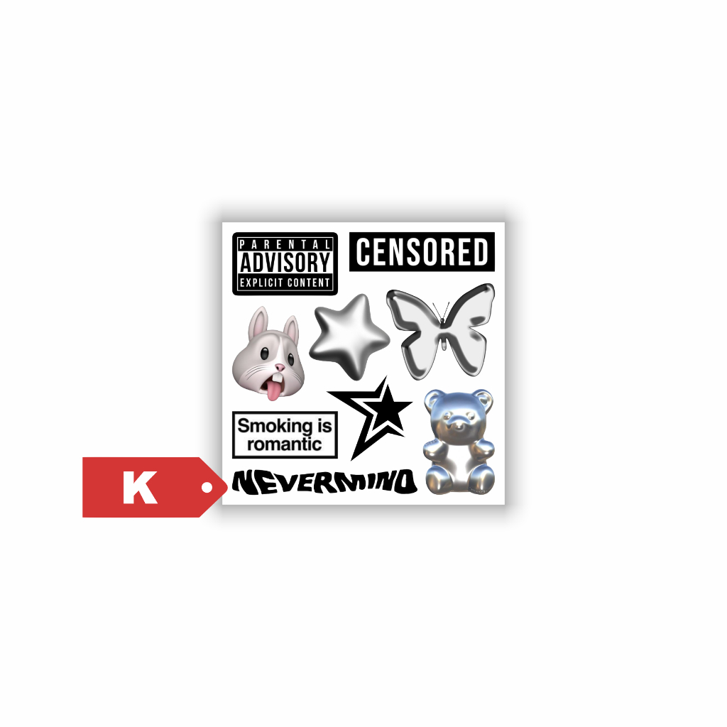 Jual mini sticker sheet aesthetic deco y2k kidcore cute thence ...
