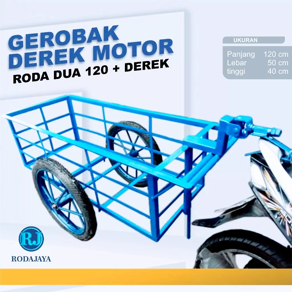 Jual Gerobak besi derek motor / gerobak usaha fullset /roda dua ...