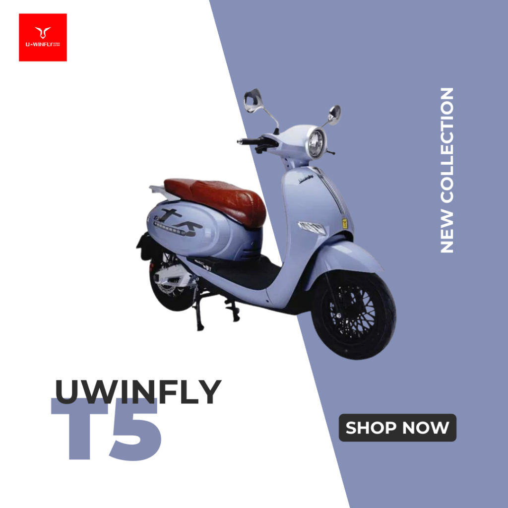 Jual Motor Listrik Model Vespa Uwinfly T5 Biru Bergaransi Terlaris ...