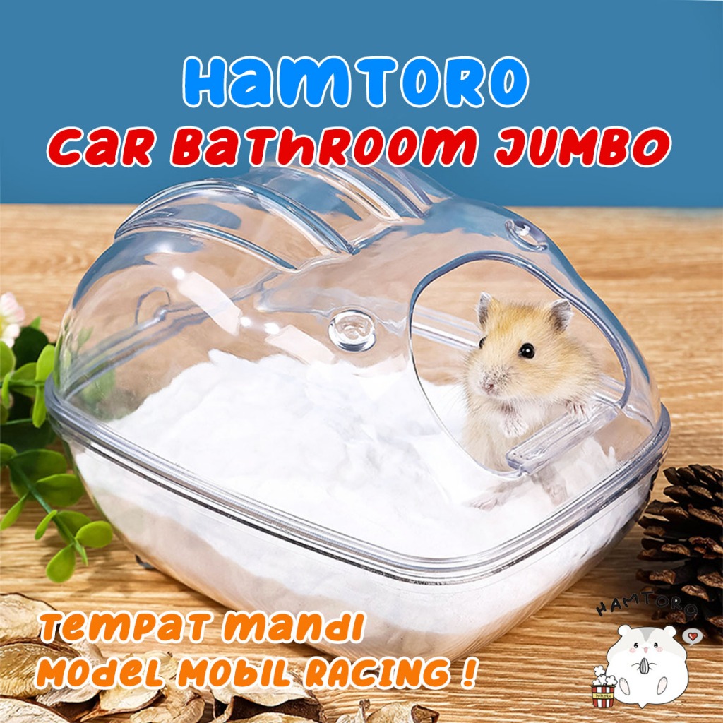 Jual Hamtoro JUMBO Acrylic Car Bathroom Tempat Mandi Pasir Hamster ...