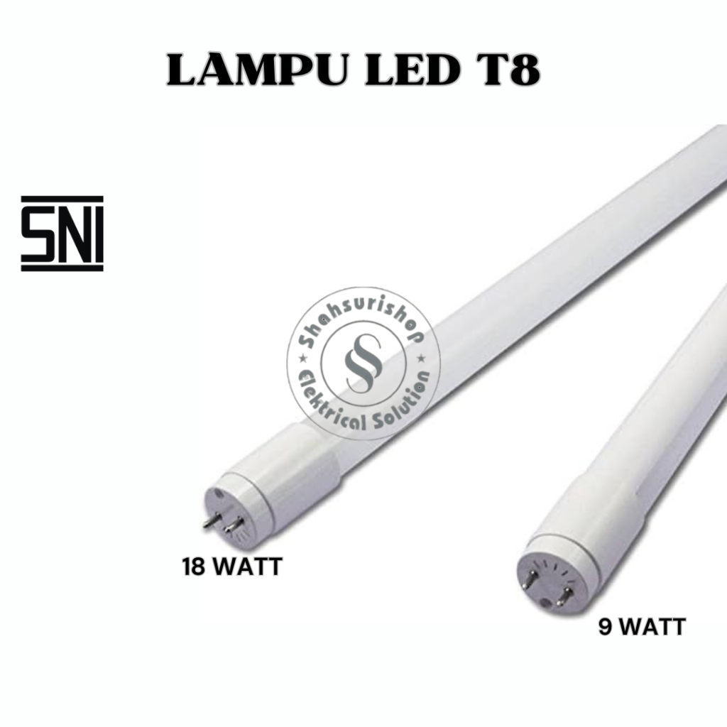 Jual LAMPU LED T8 MURAH 9 WATT DAN 18 WATT BESERTA KAP 60CM DAN 120CM ...