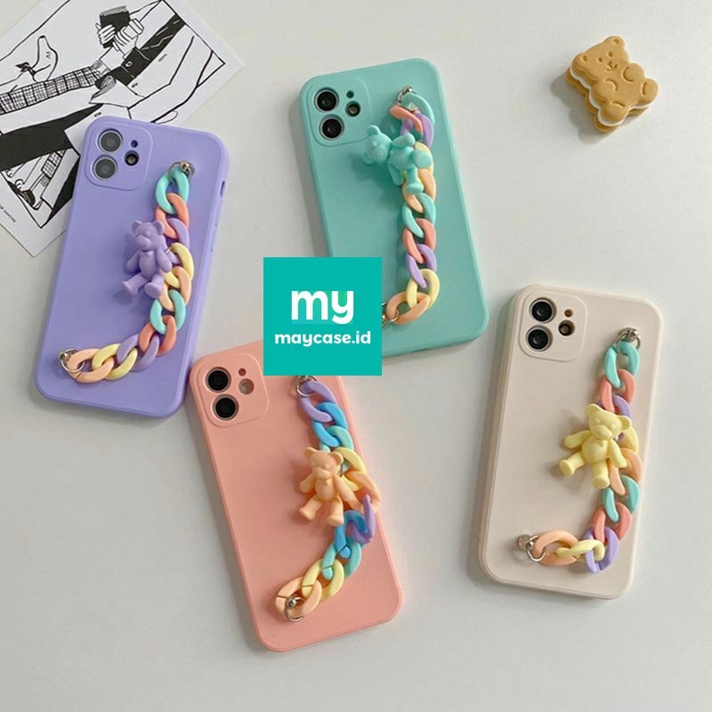 Jual [CB] Softcase Rantai Beruang Lucu For All Type Smartphone On ...