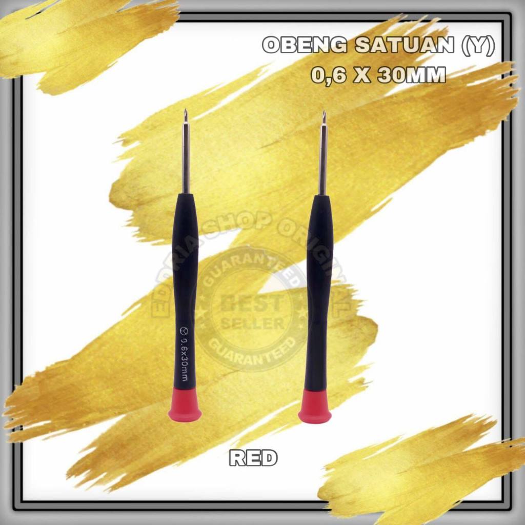 Jual OBENG (Y) RED UKURAN 0.6/30MM ORIGINAL BARU | Shopee Indonesia