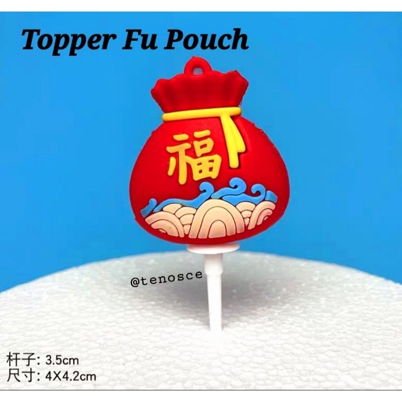 Jual Topper Tusuk Dekorasi Patung Chaisen Money Pouch Fu Imlek Konien ...