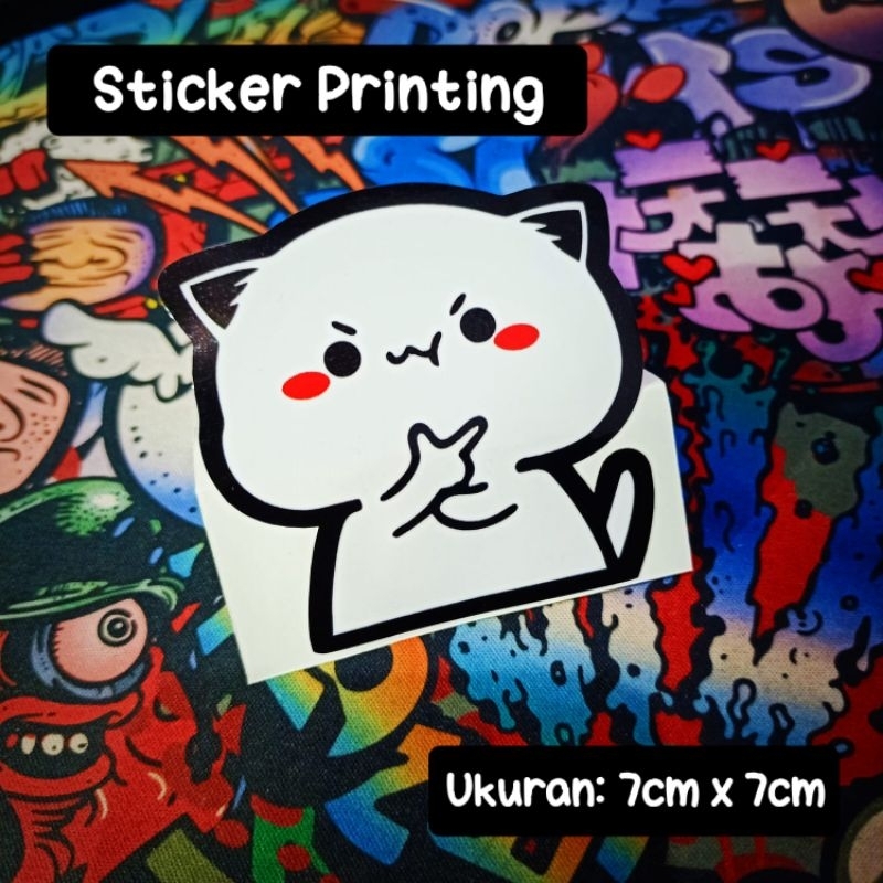 Jual sticker printing ANIMASI MOCHI | Shopee Indonesia