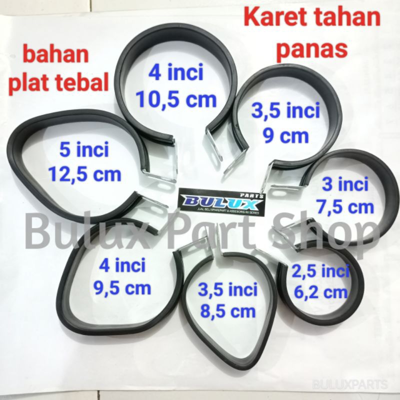 Jual BREKET KLEM KLEMAN GANTUNGAN KNALPOT RACING UNIVERSAL BULAT OVAL ...