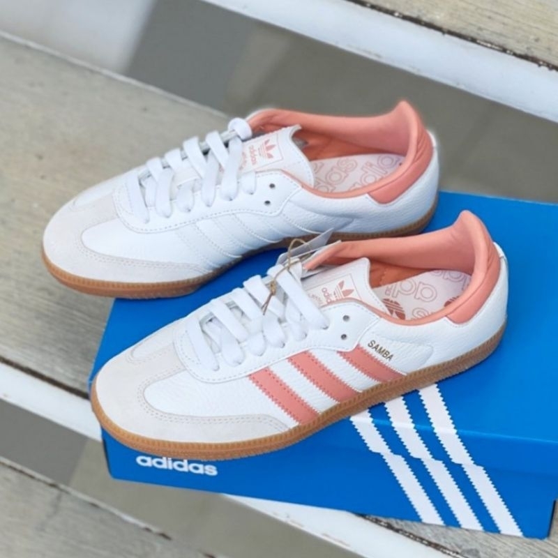Jual ADIDAS SAMBA OG WHITE WONDER CLAY PINK PEACH BNIB 100% ORIGINAL ...