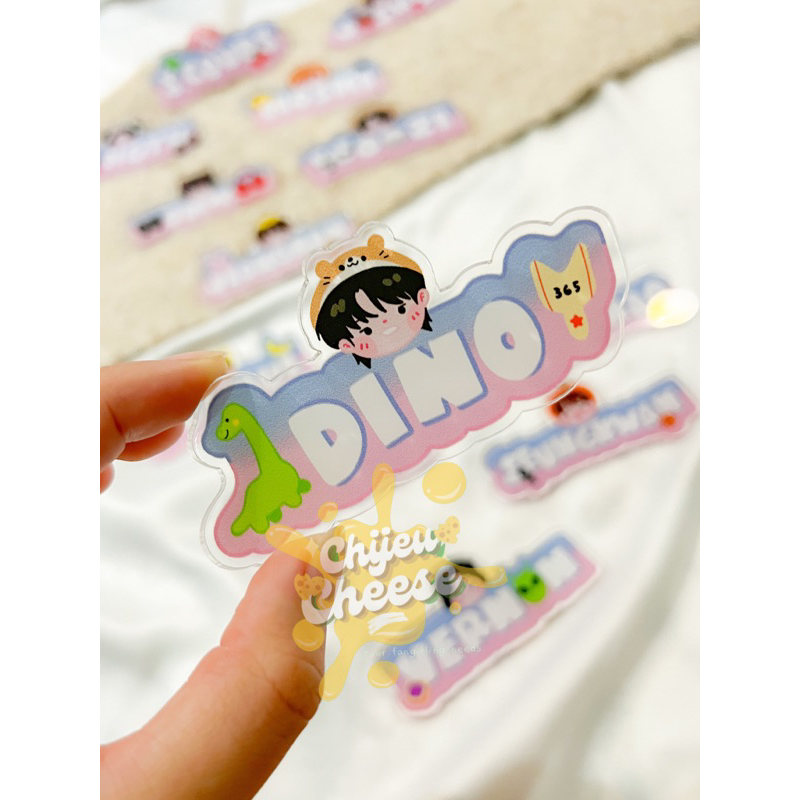Jual Name Tag Papan Nama Akrilik Seventeen sebong svt Caratbong carbong ...